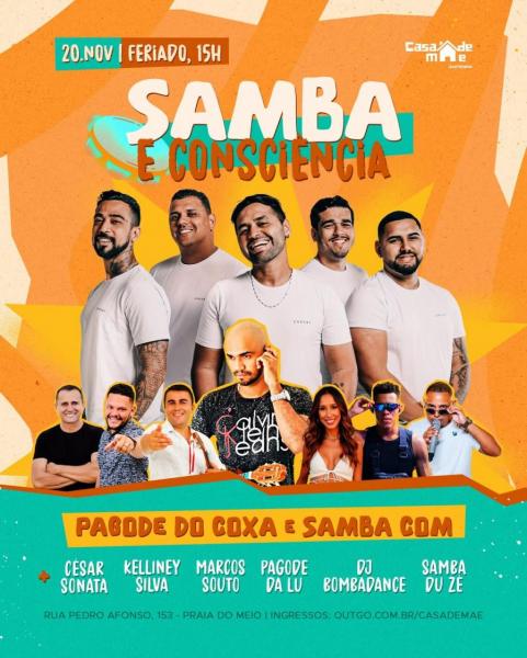 Pagode do Coxa, Samba Com, César Sonata, Pagode da Lu e Samba Du Zé ...